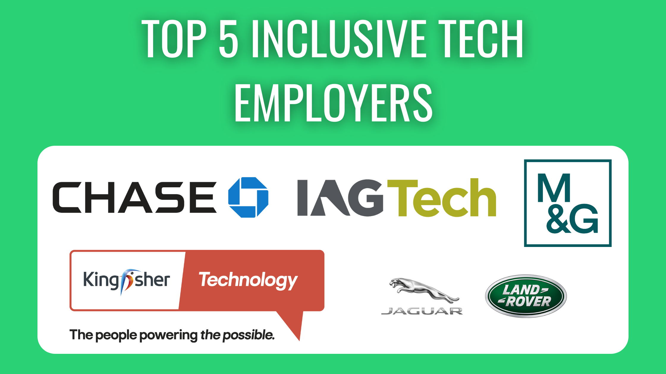 Diversity in Tech | Top 5 inclusive tech employers - Diversity in Tech